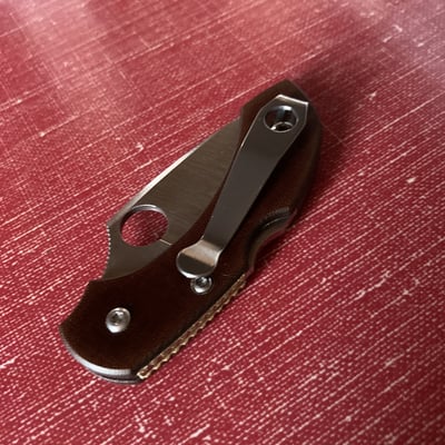 Spyderco Delica 4 Micarta Scales