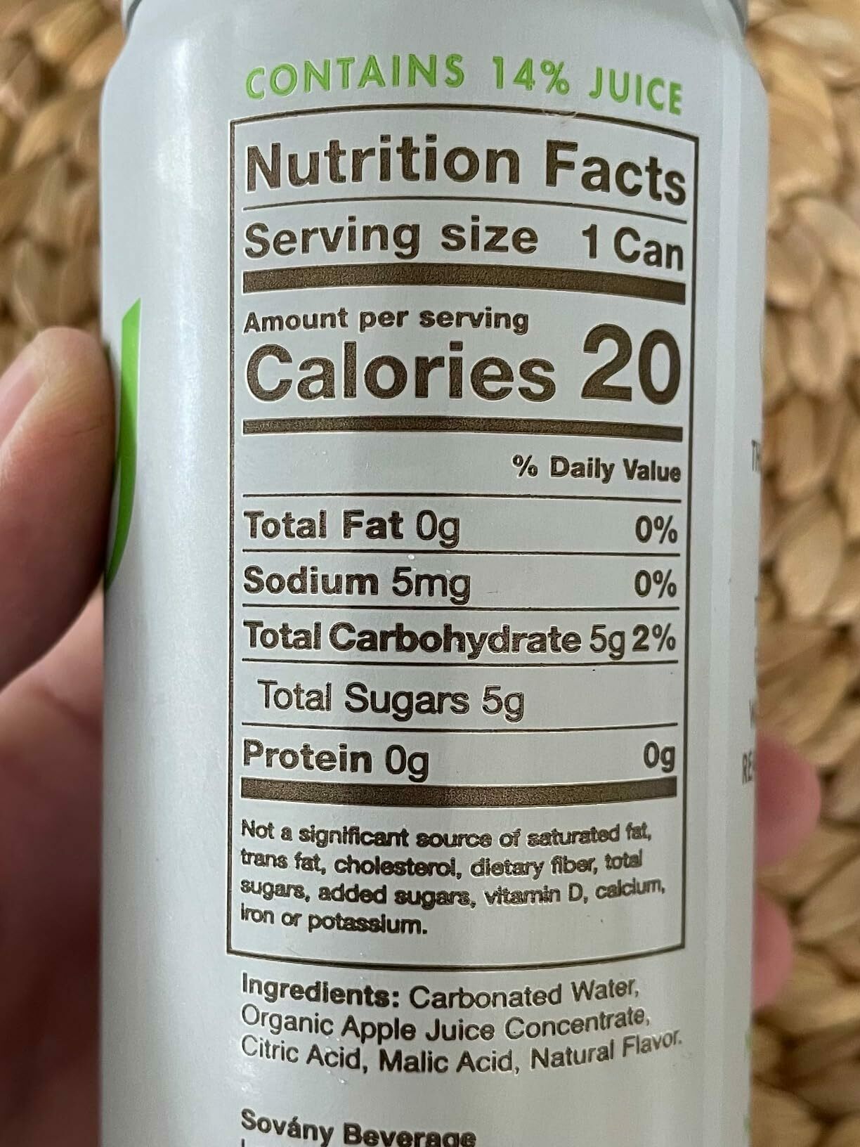 Green Apple Organic Sparkling Water | Sovány – Sovány Beverage